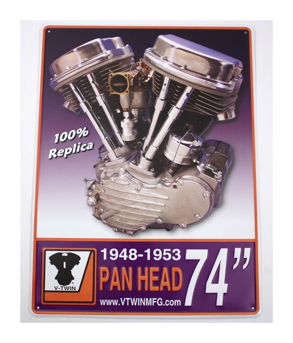 V-Twin Mfg. Panhead Motor Plaque - RevZilla