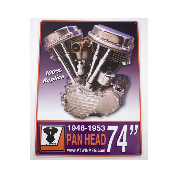V-Twin Mfg. Panhead Motor Plaque - RevZilla