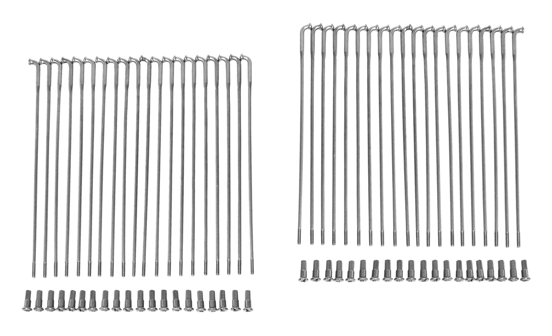 V-Twin Mfg. Buchanan Stainless Steel 16" Spoke Set - RevZilla