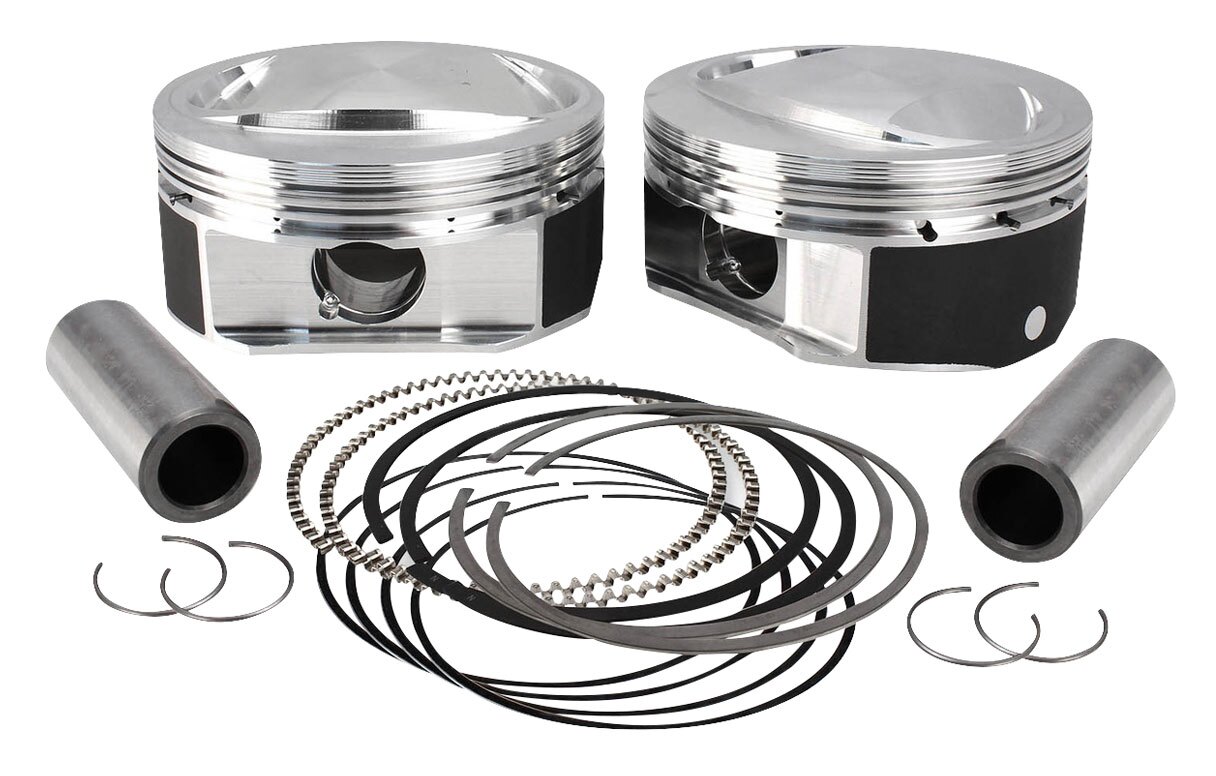 S&S Cycle High Compression Piston Kit For Harley 110" Twin Cam 2007 ...