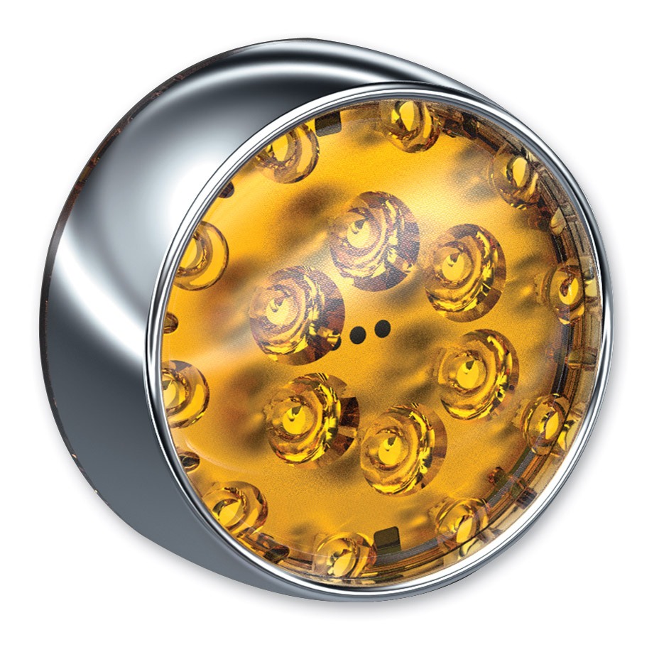 Kuryakyn Ece Bullet Style Amber L.E.D. Turn Signal Inserts Amber Lens ...