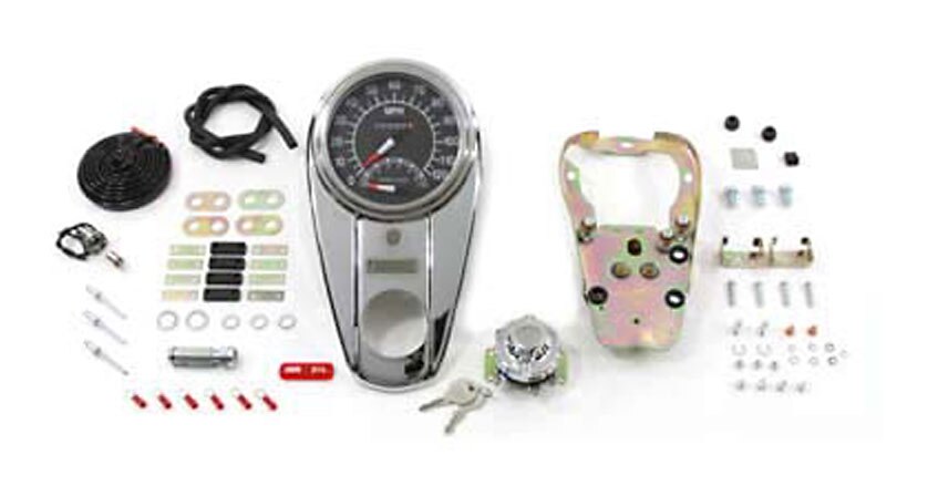 V-Twin Mfg. Speedo / Tach Dash Kit For Harley 1968-1995 - RevZilla