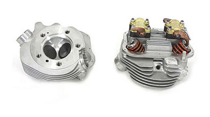 V-Twin Mfg. Panhead Cylinder Heads Full Assembly For Harley FL 1955 ...
