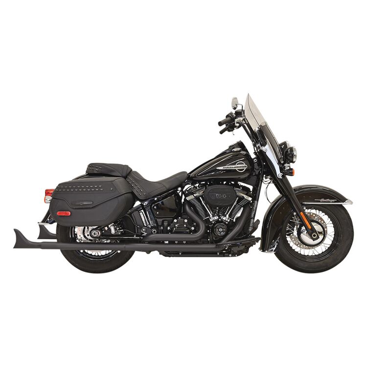 Bassani True Dual Pipes With Long Fishtails For Harley Softail 2018 ...