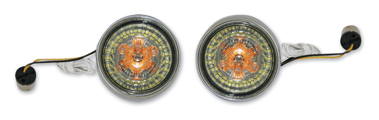 Custom Dynamics ProBEAM Dynamic Ringz LED Turn Signals For HDI Harley ...