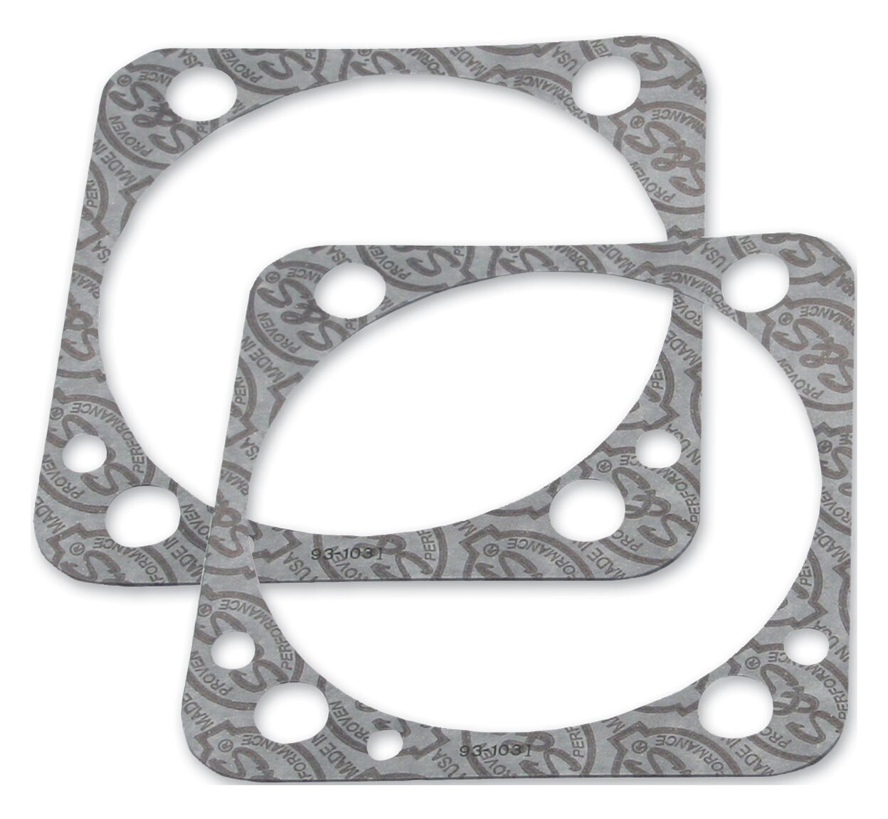 S&S Cycle 4" Bore, .018" Thick Graphite Base Gaskets For Harley EVO ...