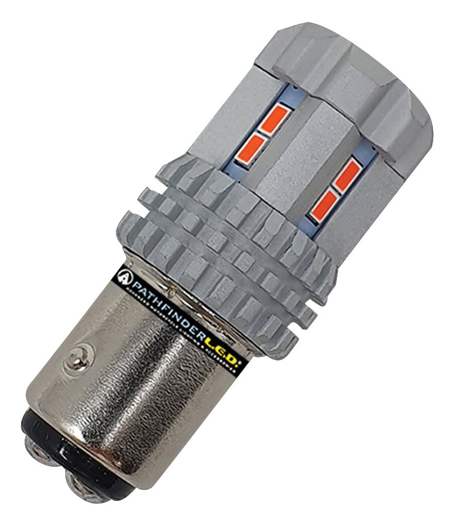 PathfinderLED 1157 Ultra Flash Red LED Bulb - RevZilla