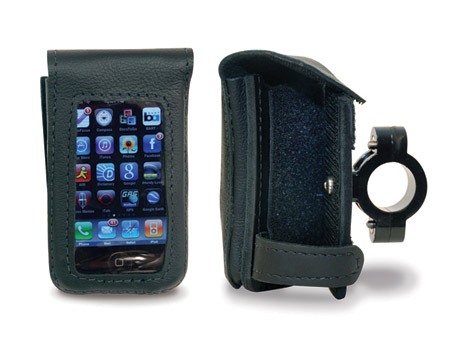 Leatherworks iPhone Cell Phone Detachable Case For 1" Handlebars - RevZilla