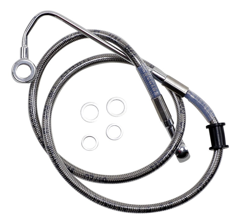 Drag Specialties Standard Length Upper Front Brake Line Kit For ABS ...
