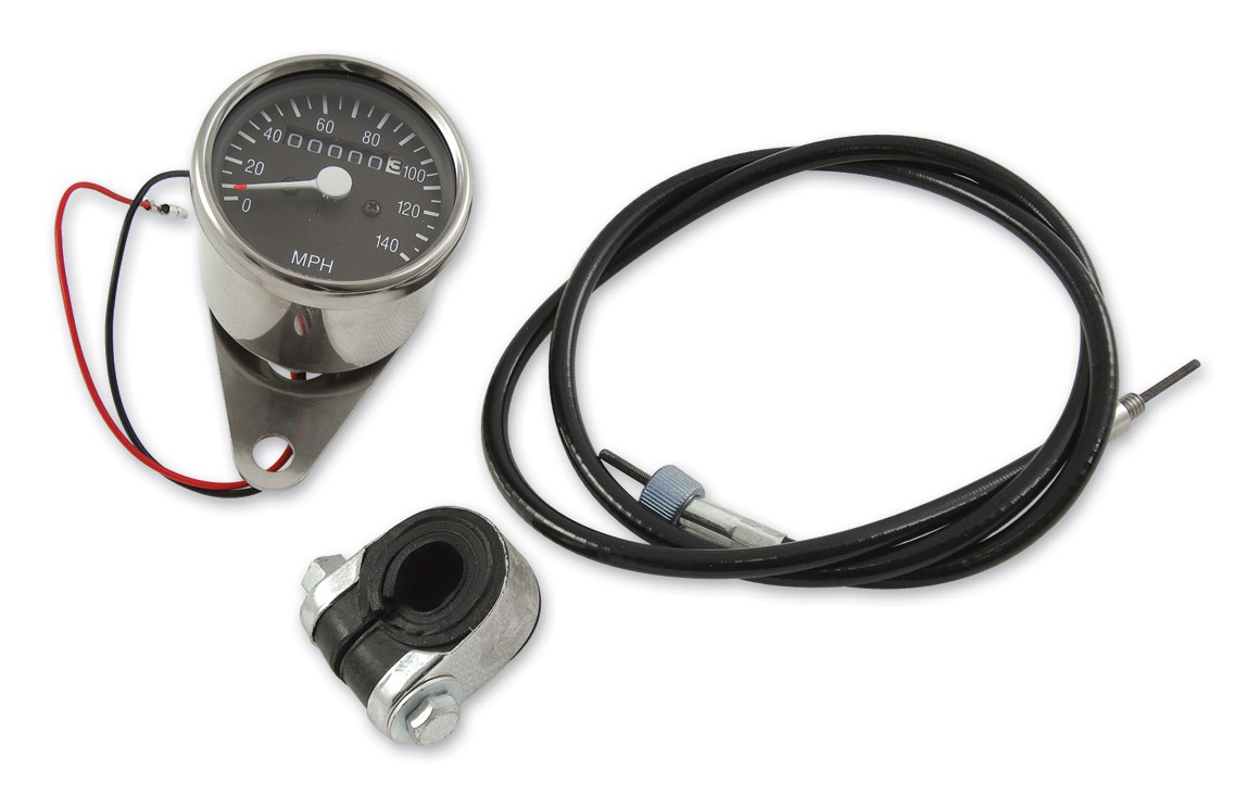 Milwaukee Twins Mini Speedometer Kit - RevZilla