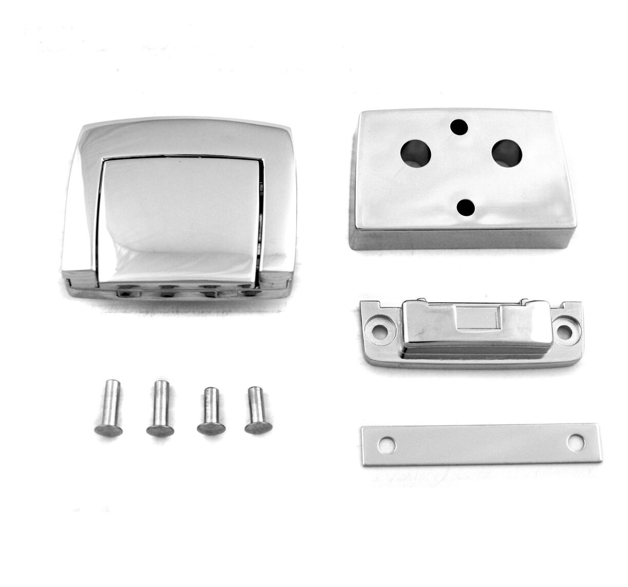 V-Twin Mfg. Tour Pack Chrome Latch For Harley Touring 1985-2006 - RevZilla