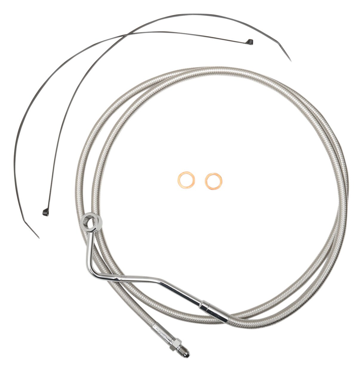 Magnum Designer Series Mid Brake Line Kit For Harley w/ABS 2014-2025 ...