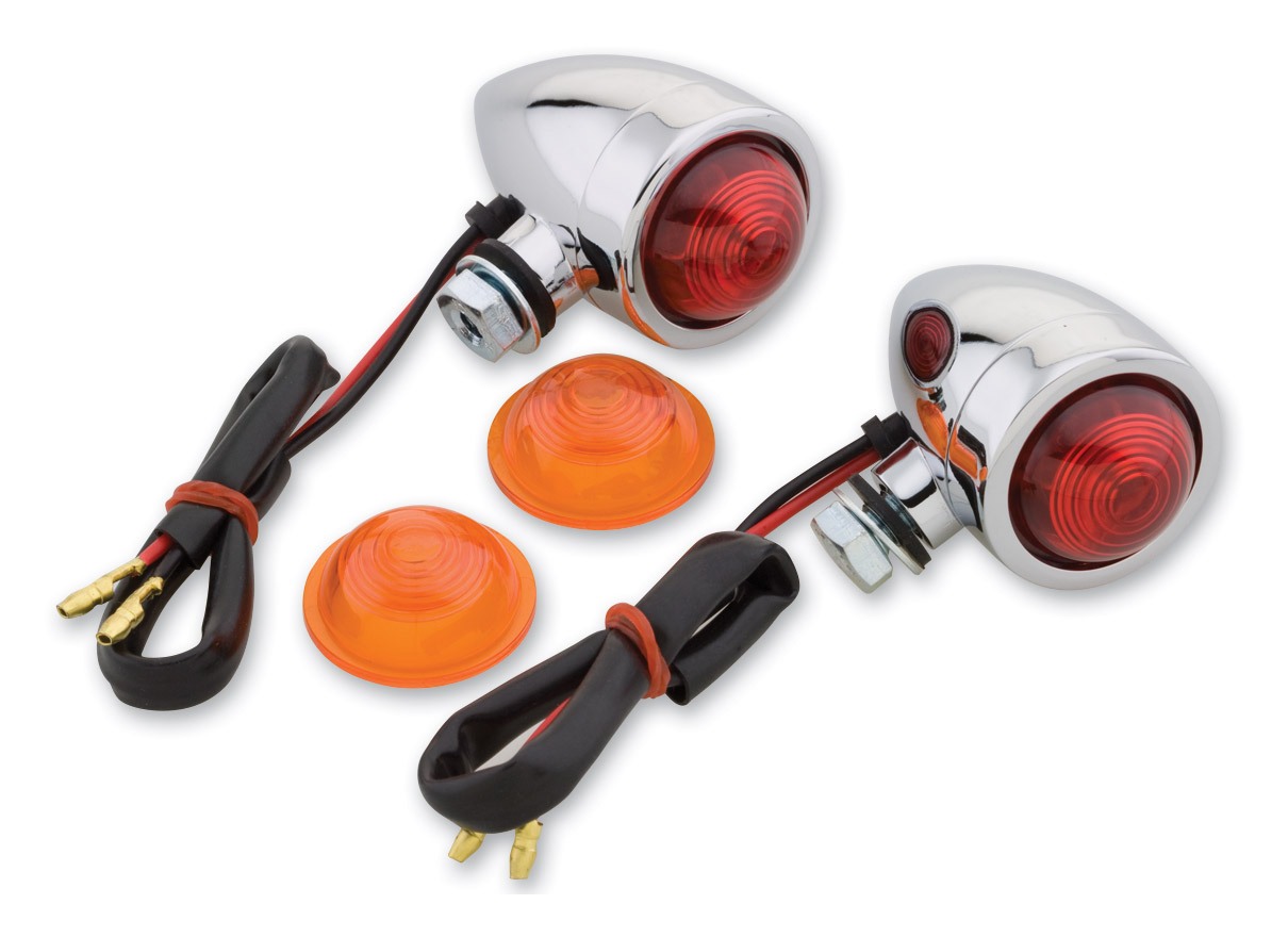 Milwaukee Twins Custom Bullet Marker Lights - RevZilla