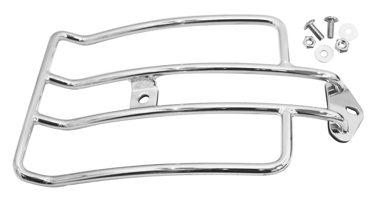 V-Twin Mfg. Chrome Luggage Rack For Harley FX Softail 2006-2017 - RevZilla