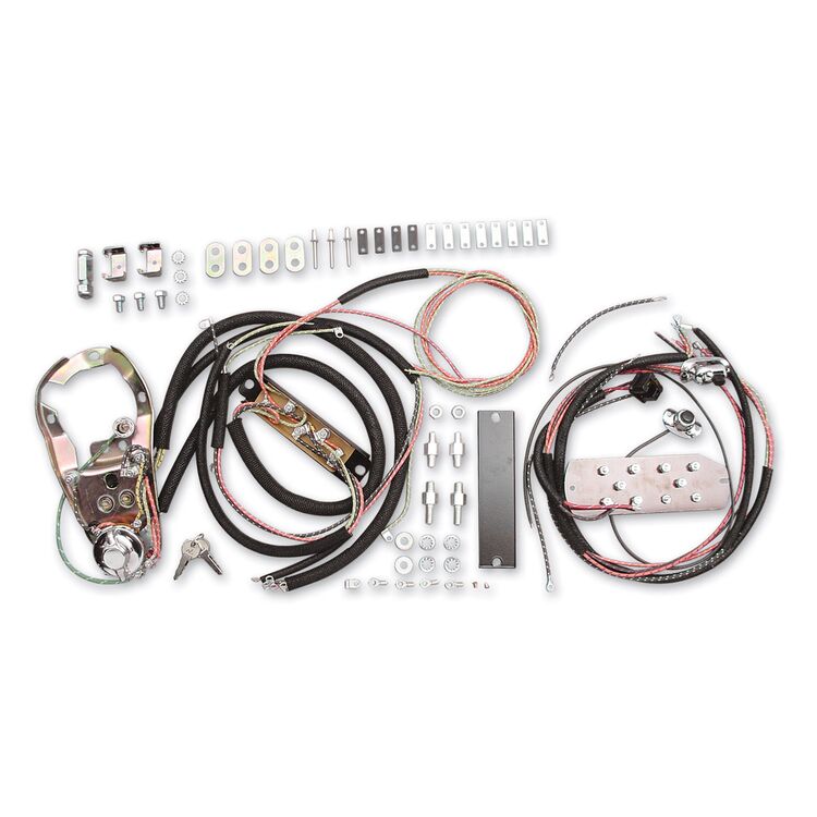 V-Twin Mfg. Wiring Harness / Dash Base Assembly For Harley FL 1949-1957 ...