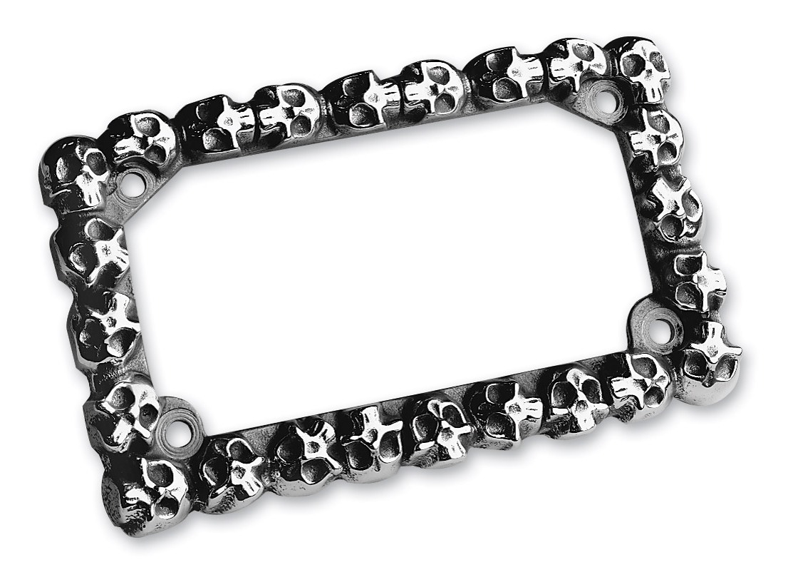 Milwaukee Twins Skull Wrapped License Plate Frame - RevZilla