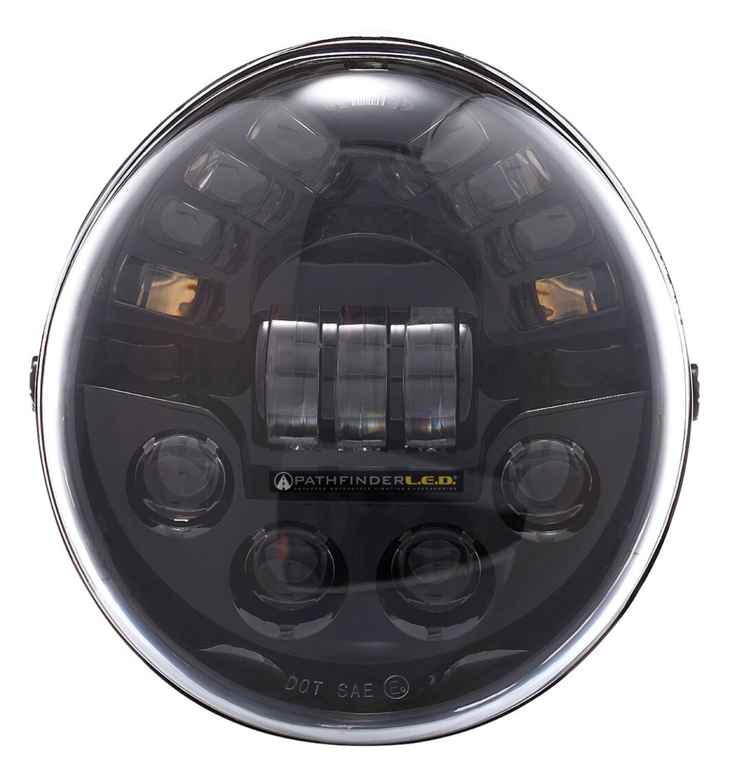 Pathfinder LED Ultra View Headlight For Harley V-Rod 2002-2017 - RevZilla