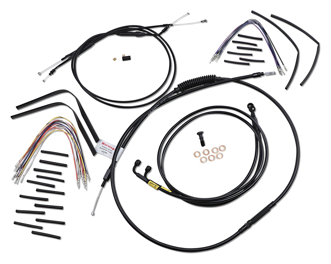 Burly Handlebar Cable Installation Kit For Harley Dyna 1999-2005 - RevZilla