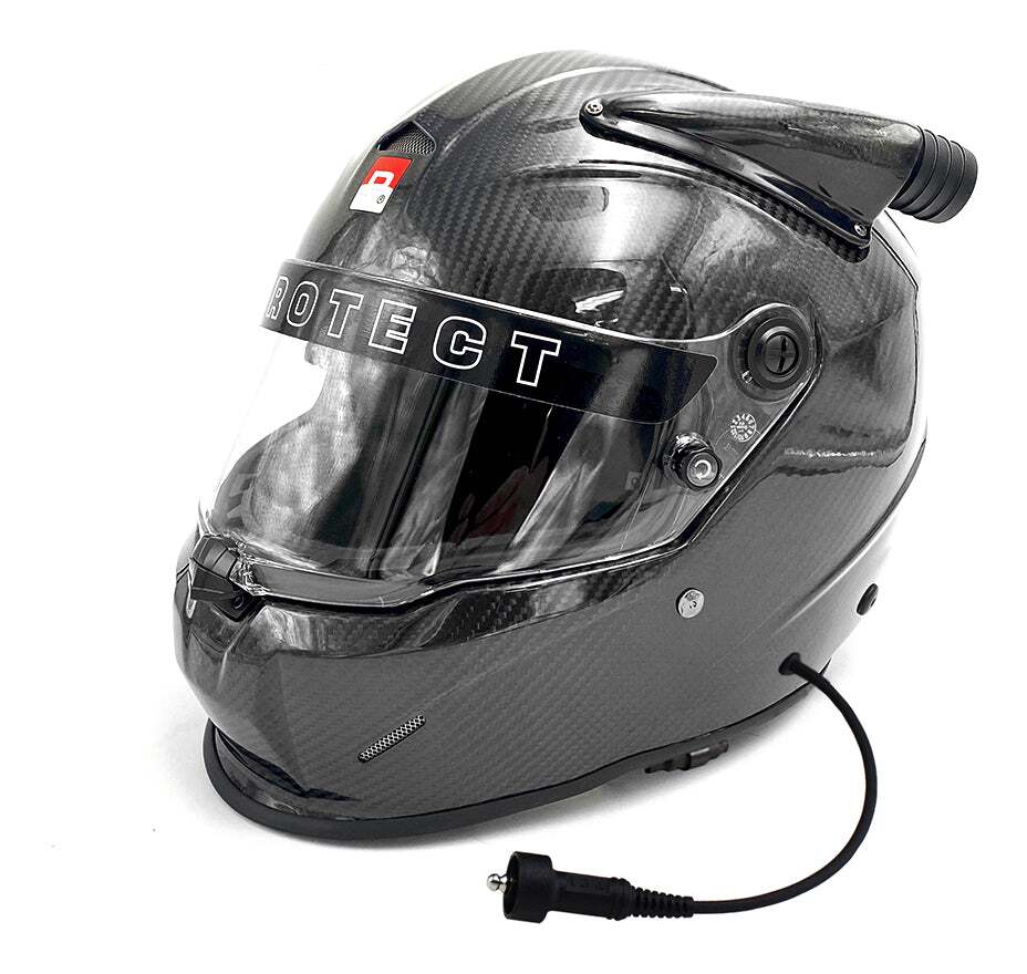 PCI Race Radios Wired Pyrotect Prosport Carbon Mid-Forced-Air Helmet ...