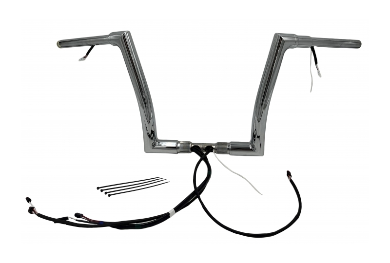 Fat Baggers Inc. 1 1/2" Wired Flat Top Handlebar Kit For Harley FLTRX ...