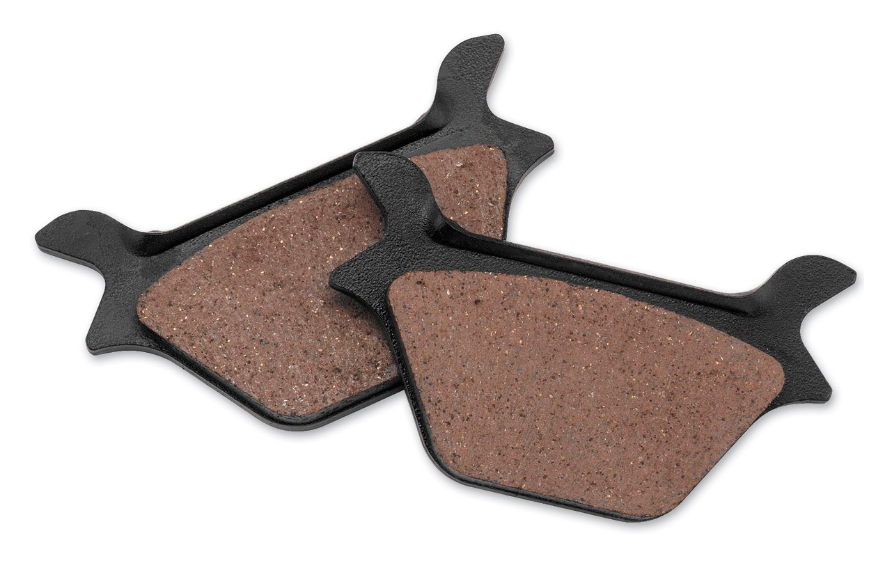 Milwaukee Twins Organic Rear Brake Pads For Harley - RevZilla