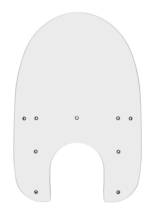 Memphis Shades OEM Replacement Windshield For Harley Springer 1993-2007 ...