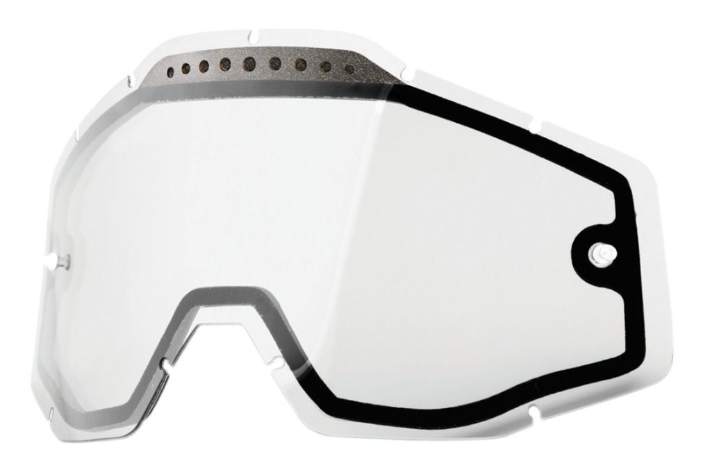 100% Racecraft / Accuri / Strata Replacement Dual Pane Vented Lens - RevZilla