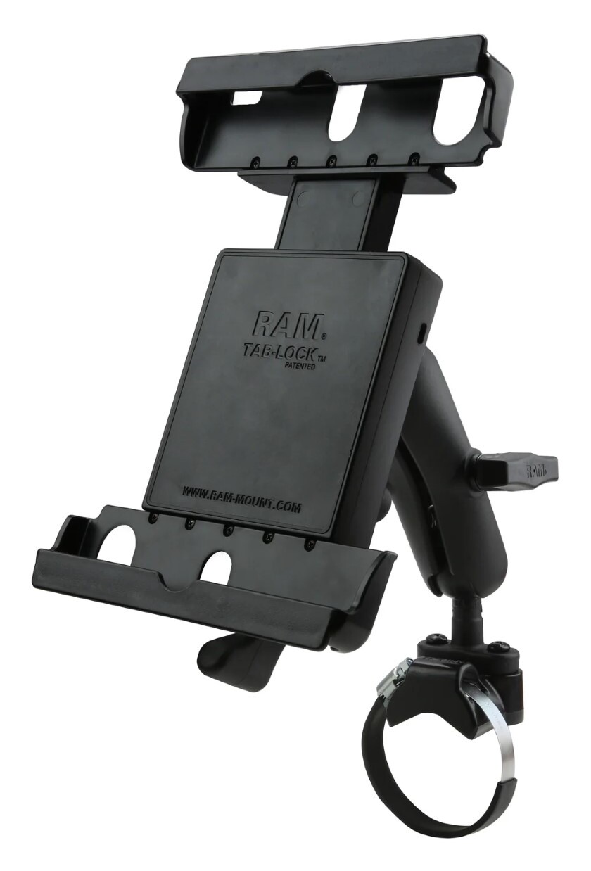 RAM Mounts ATV / UTV Rail Mount For 9"-10.5" Tablets with Heavy Duty ...