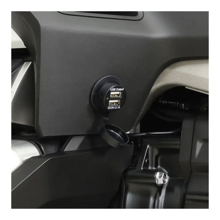 Show Chrome 2-Port USB Auxiliary Socket Honda Gold Wing GL1800 2018 ...