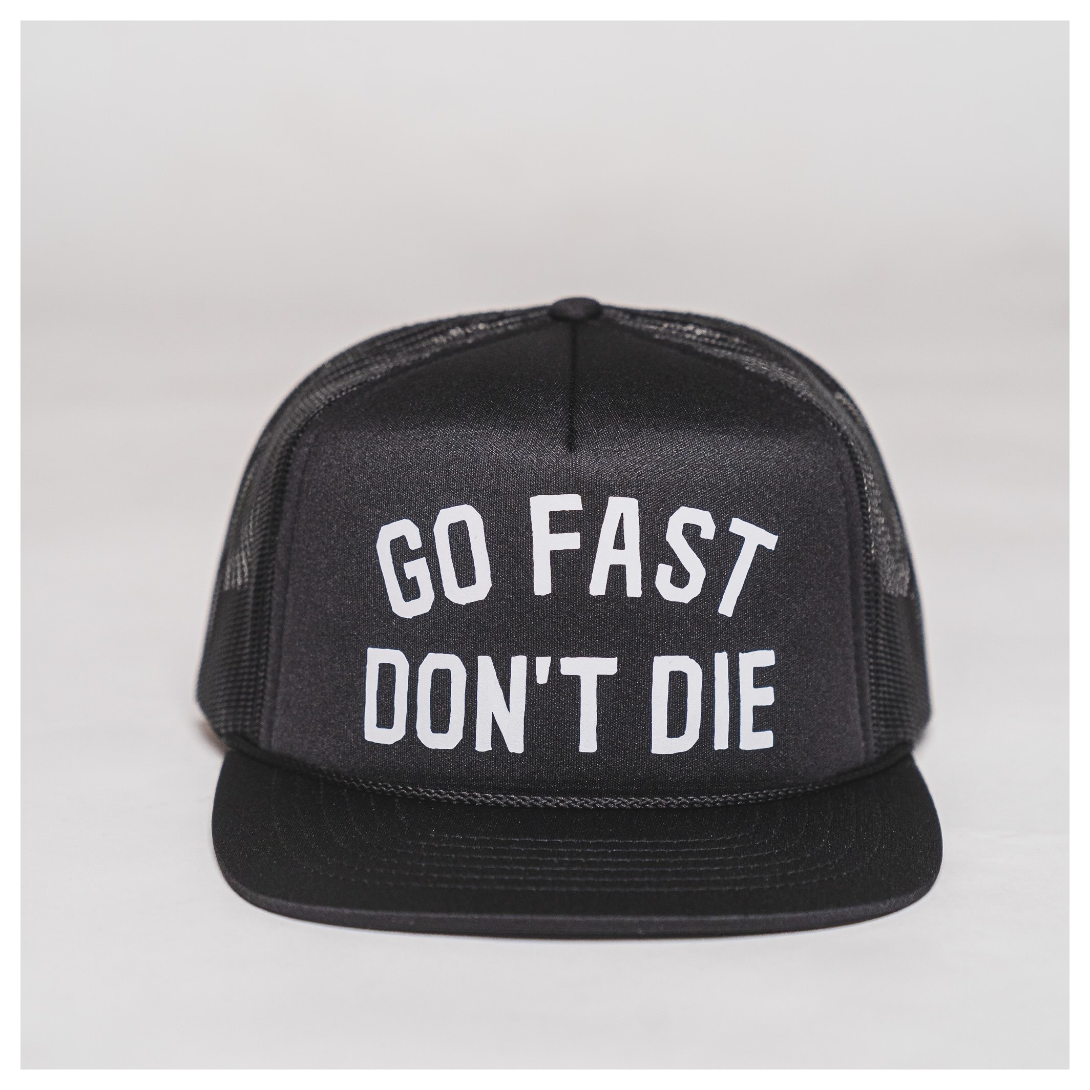 Go Fast Don't Die Blockhead Foamie Mother Trucker Hat - RevZilla