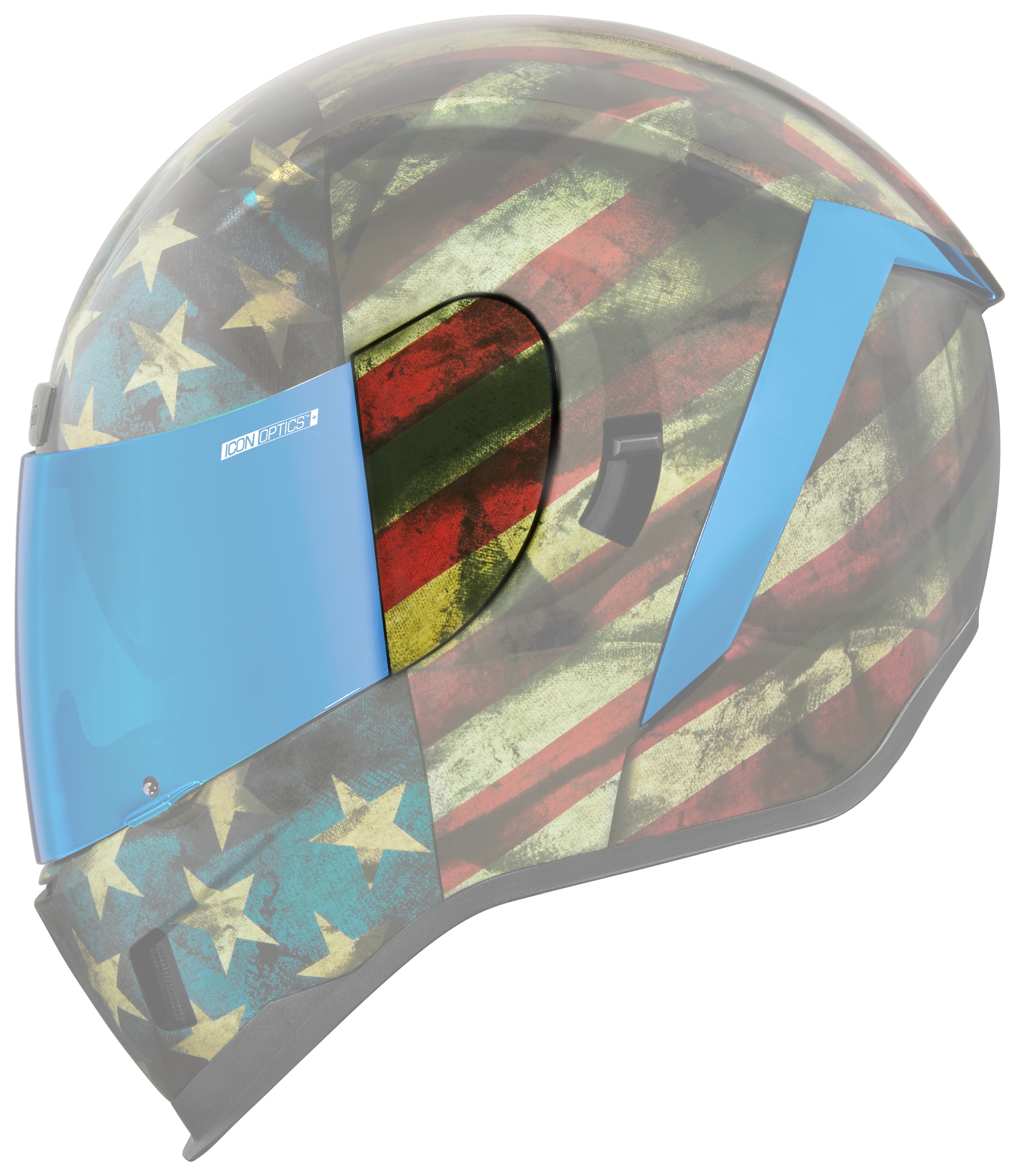 Icon Airform Old Glory Side Plates - RevZilla