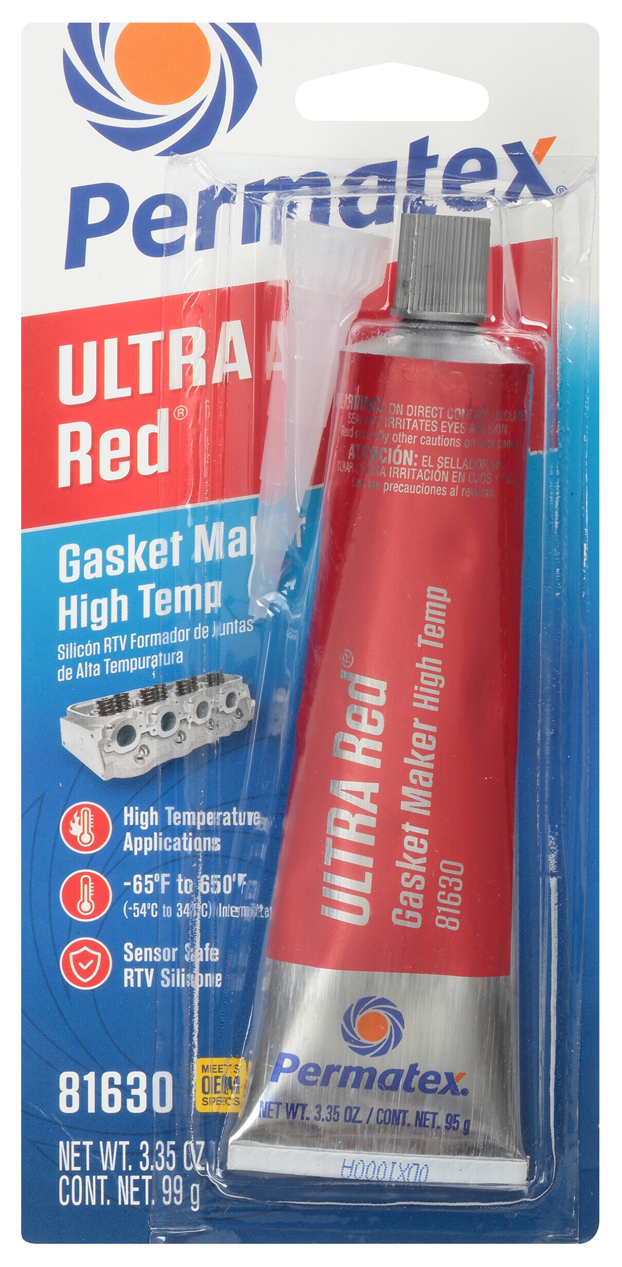 Permatex Red Ultra High Temp RTV Silicone - RevZilla