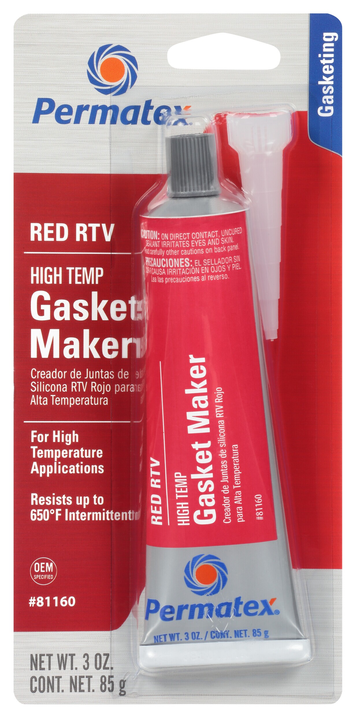 Permatex Red Ultra High Temp RTV Silicone Gasket Maker - RevZilla