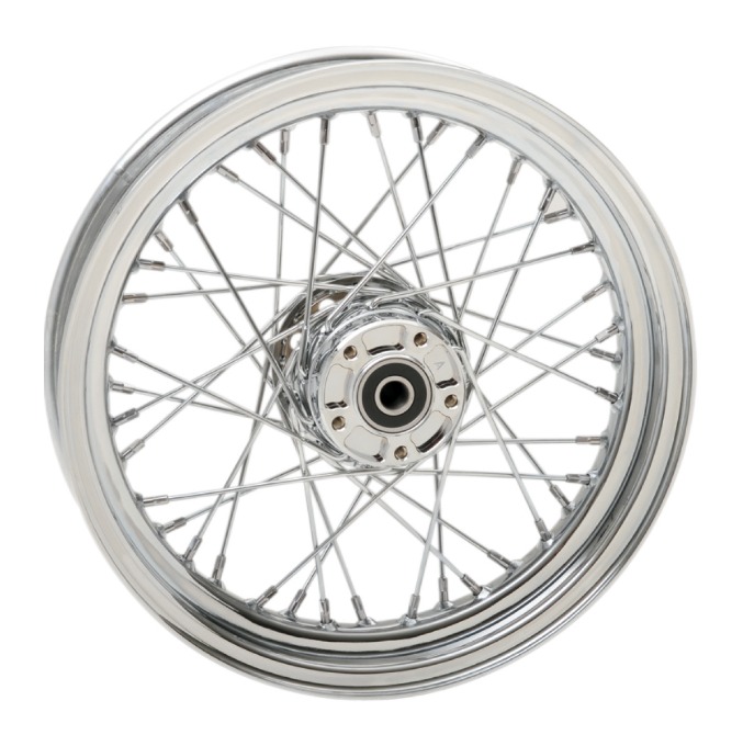 Drag Specialties 40 Spoke Laced Non-ABS Front Wheel For Harley - RevZilla