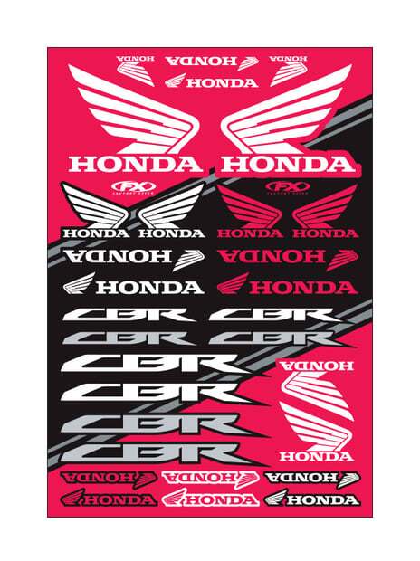 Factory Effex Honda Sticker Sheet - RevZilla