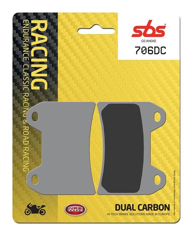 SBS Dual Carbon Front Brake Pads 706DC - RevZilla