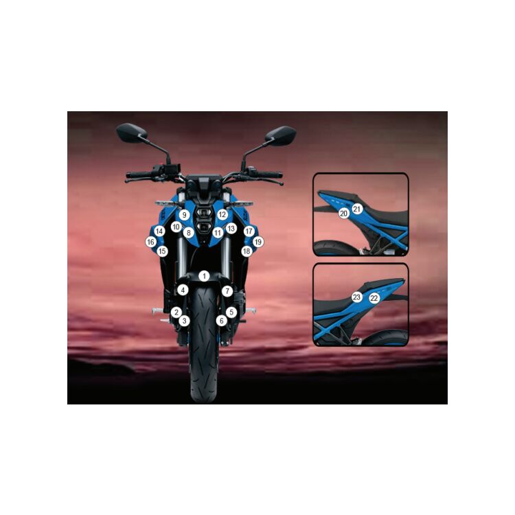 R&G Racing Second Skin Polyurethane Protective Film Suzuki GSX-8S 2023 ...