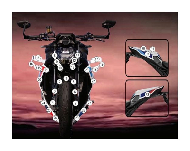 R&G Racing Second Skin Polyurethane Protective Film BMW M1000R 2023 ...