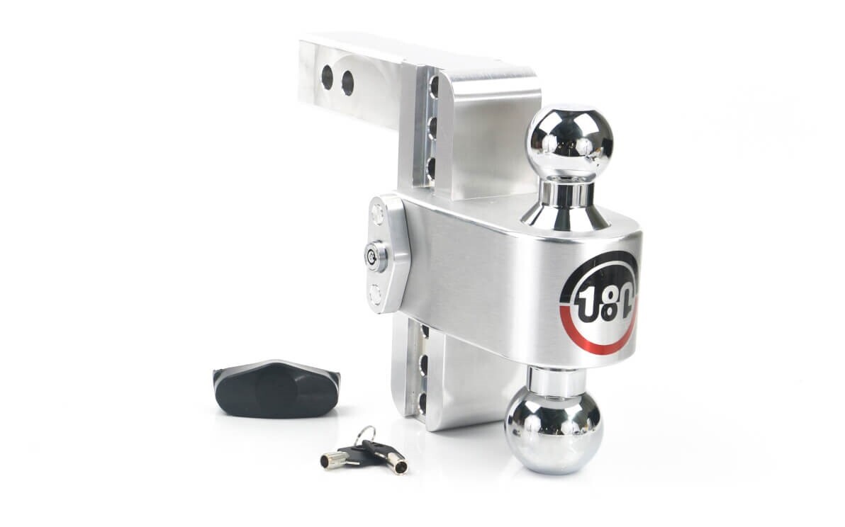 Weigh Safe 180° Chrome Ball Drop Hitch 2" Shank - RevZilla