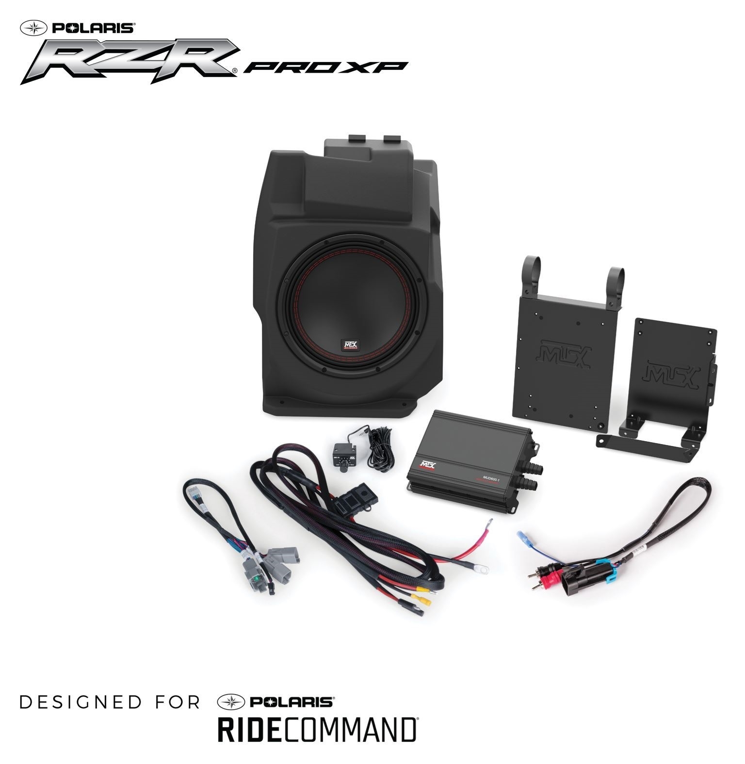 MTX Audio Subwoofer OEM Add-On Kit Polaris RZR Pro XP / Pro R / Turbo R ...