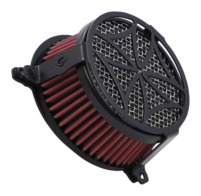 Cobra Round Cross Air Intake Kit Kawasaki Vulcan 900 2006-2025 - RevZilla