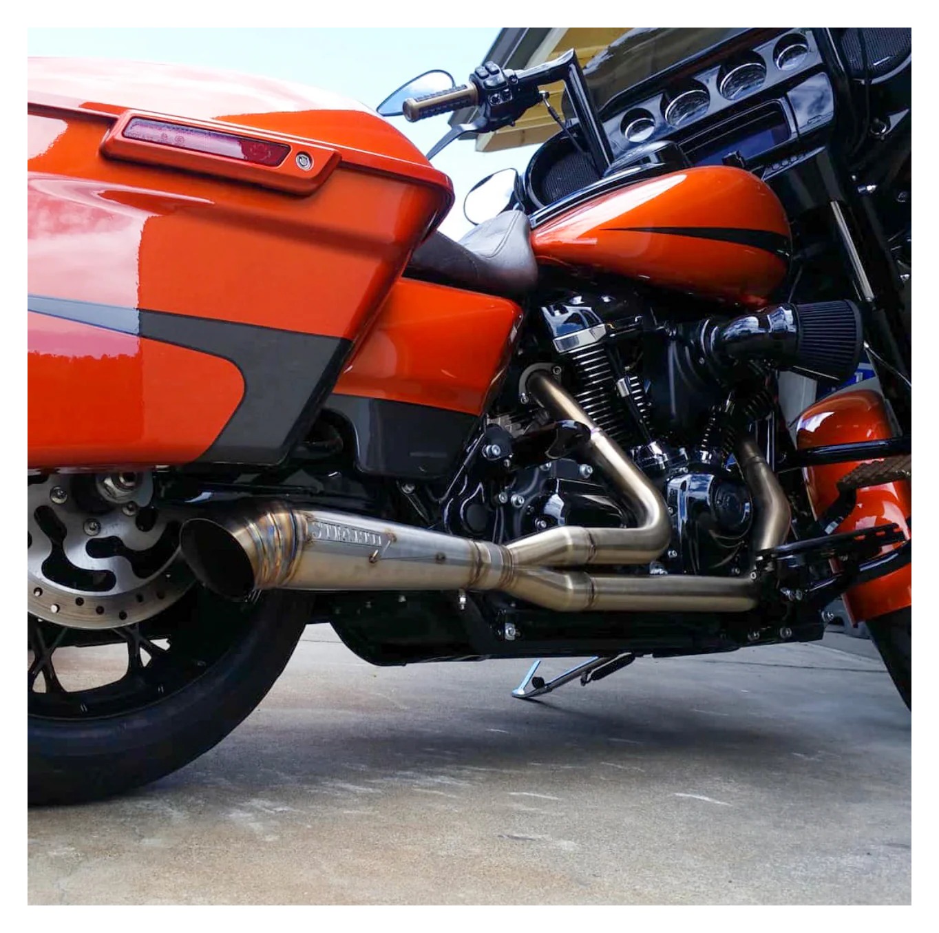 Stealth Pipes Inc 2 into 1 High Performance Exhaust For Harley Touring ...