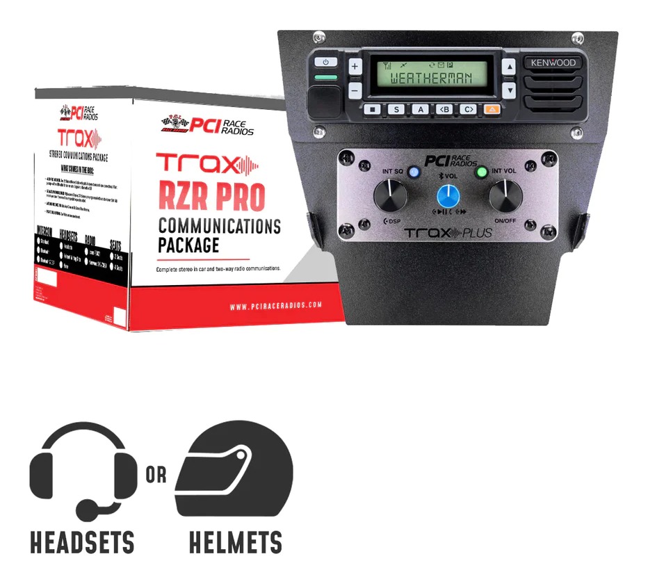 PCI Radios Trax Stereo Communications Kit Polaris RZR Pro / Turbo R ...