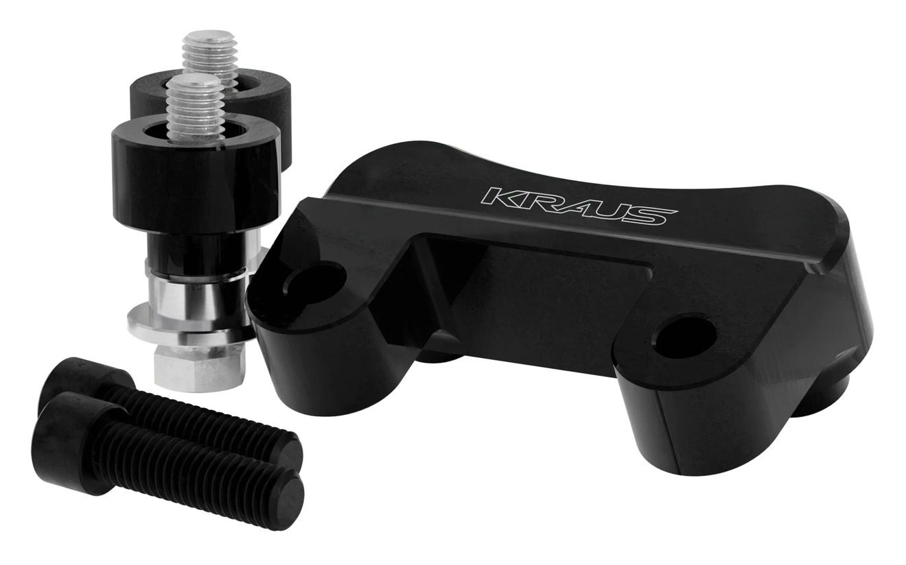 Kraus Raptor 1 1/2" Pull Back Plate For Harley Road King / Road Glide ...