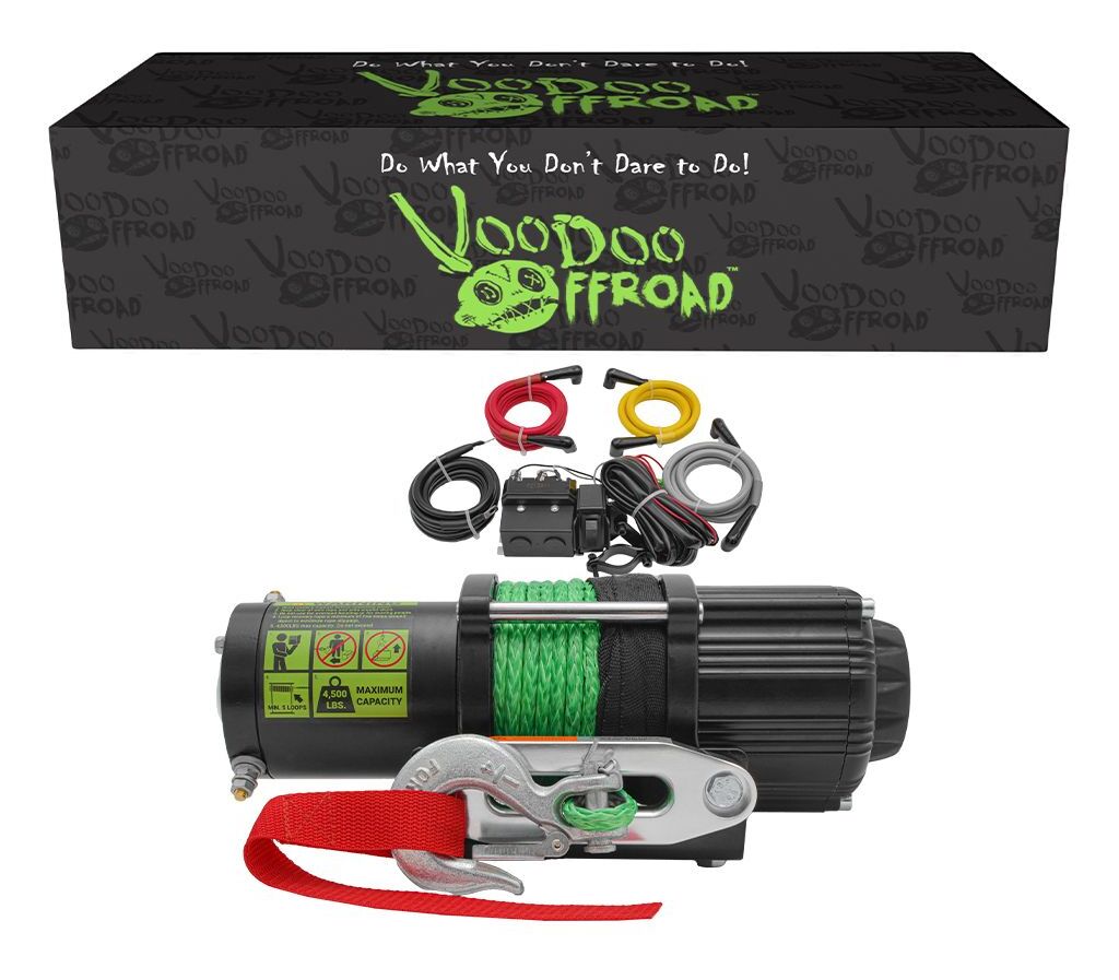 Voodoo Offroad Summoner 4500lb UTV Synthetic Rope Winch - RevZilla