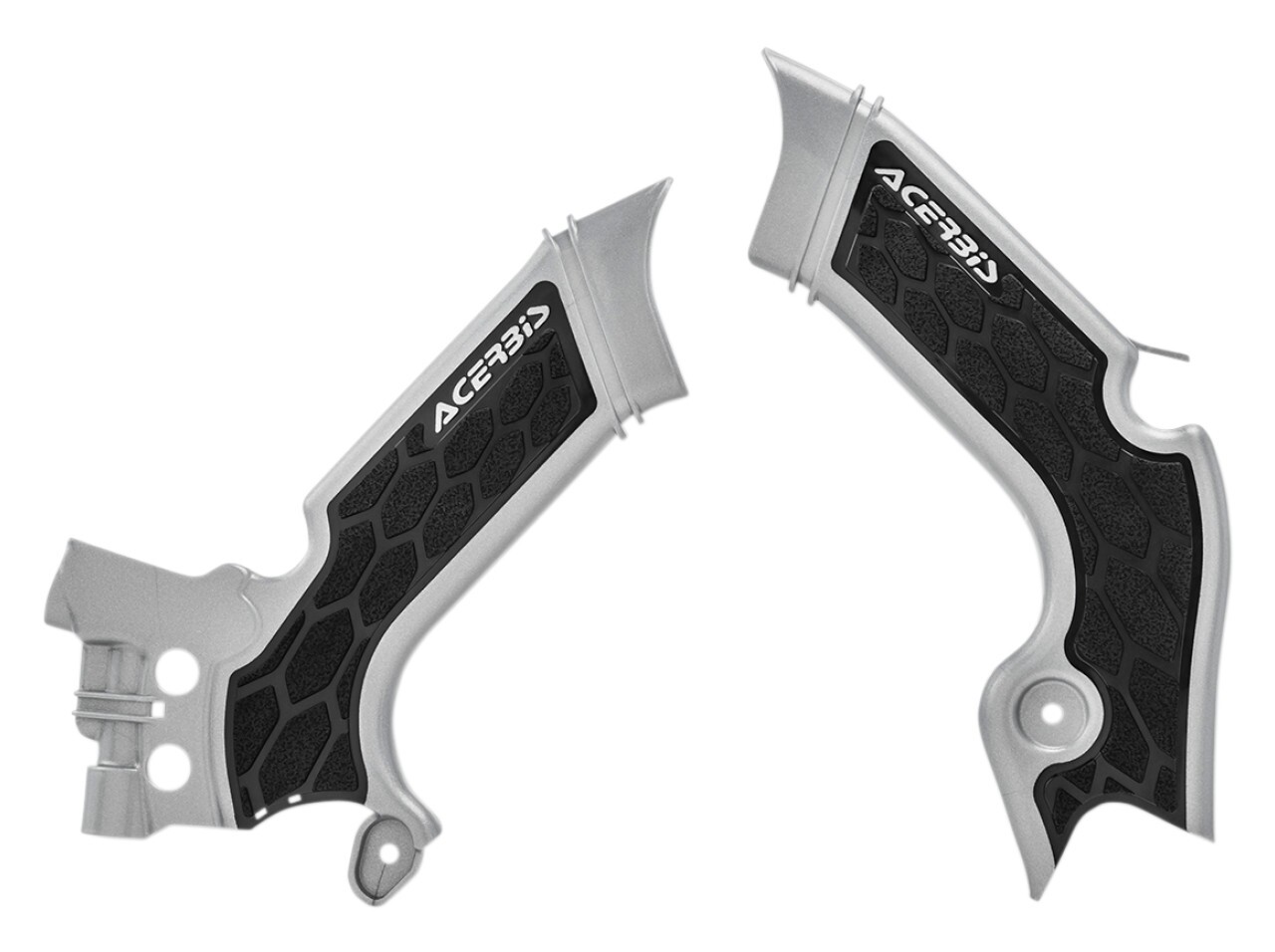 Acerbis X-Grip Frame Guards Kawasaki KX450 / X 2024-2025 - Silver/Black