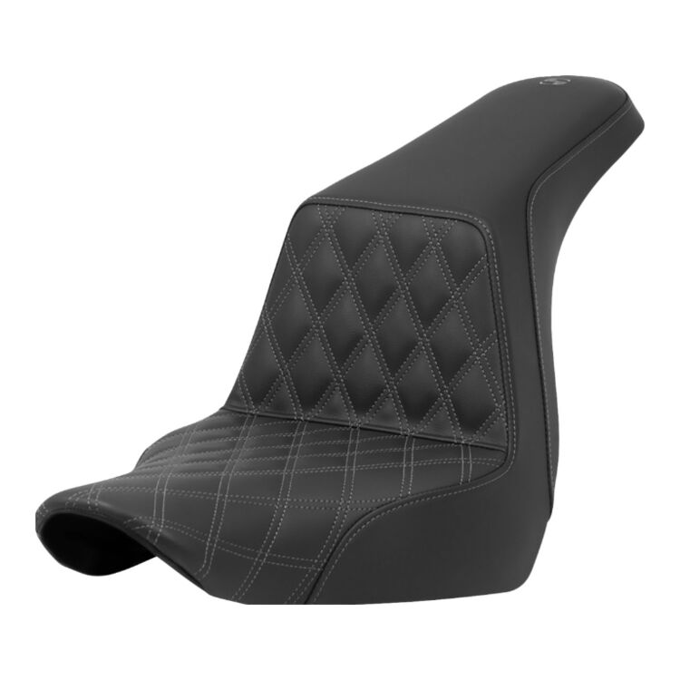 Saddlemen Step-Up LS Lattice Stitch Seat For Harley Softail FXLR/S / FLSB 2018-2024 - RevZilla