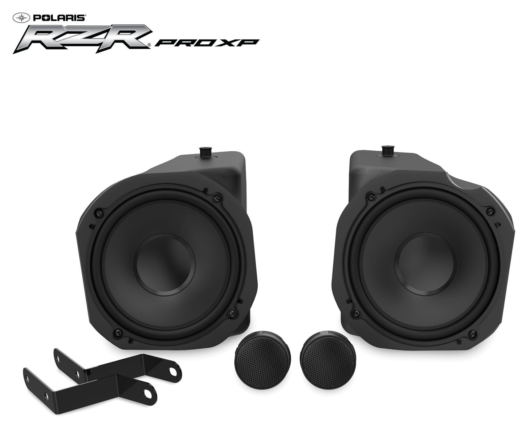 MTX Audio All-Weather Dash Speaker Pods Polaris RZR Pro XP / Turbo R ...