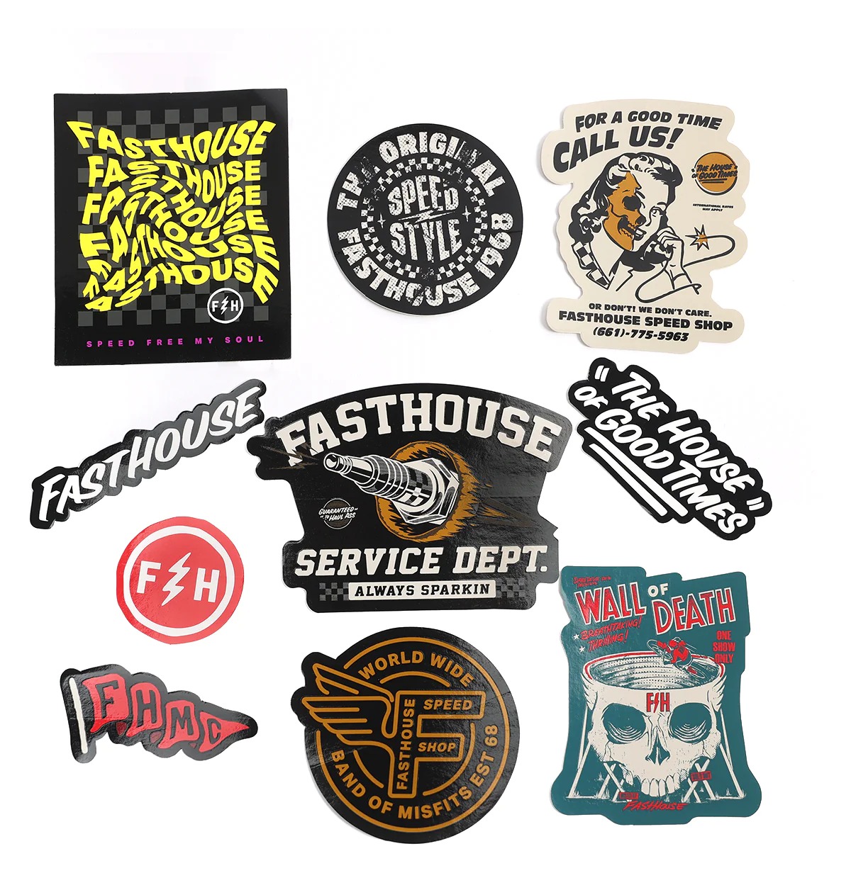 Fasthouse Spring Decal 10-Pack - RevZilla