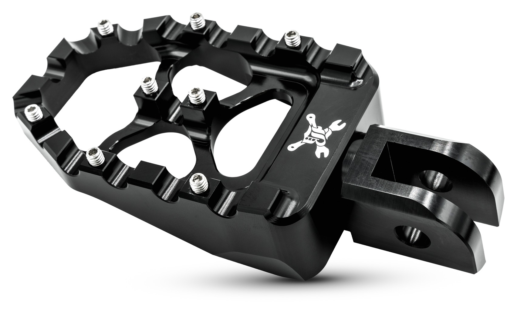 Burly Brand MX-Evolution Foot Pegs For Harley Softail 2018-2025 - RevZilla